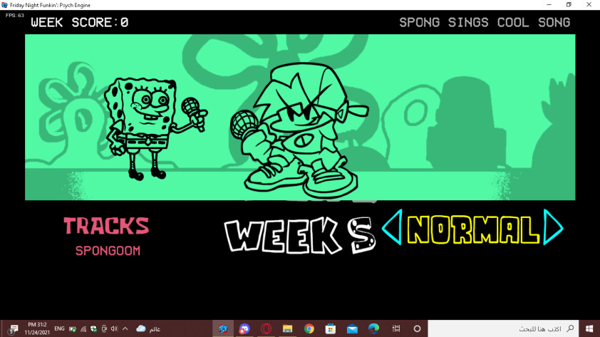 spong sings kaboom Mod for Friday Night Funkin' | FNF Mods