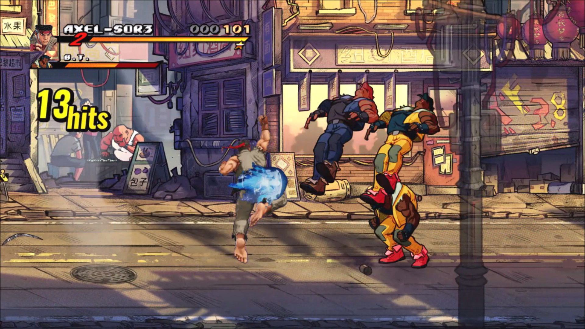 Ryu SFV over SOR3Axel Mod for Streets of Rage 4 | SOR4 Mods
