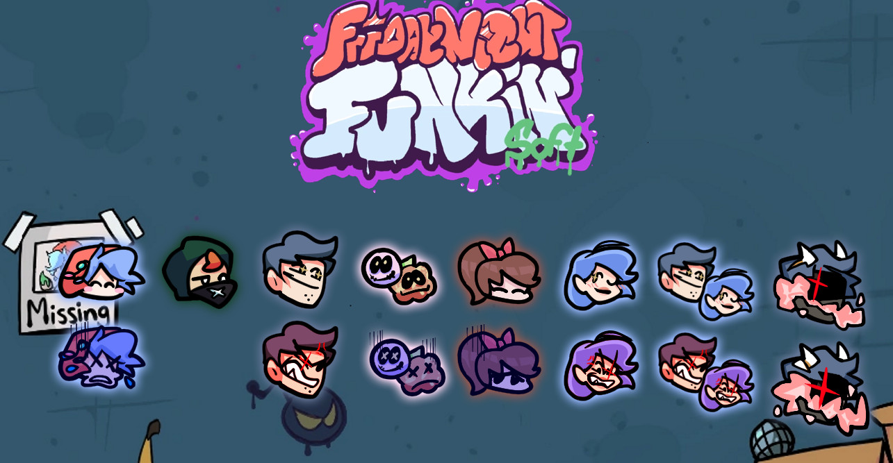 Remastered/Colored FNF Icons (Non-WIP Version) [Friday Night Funkin ...