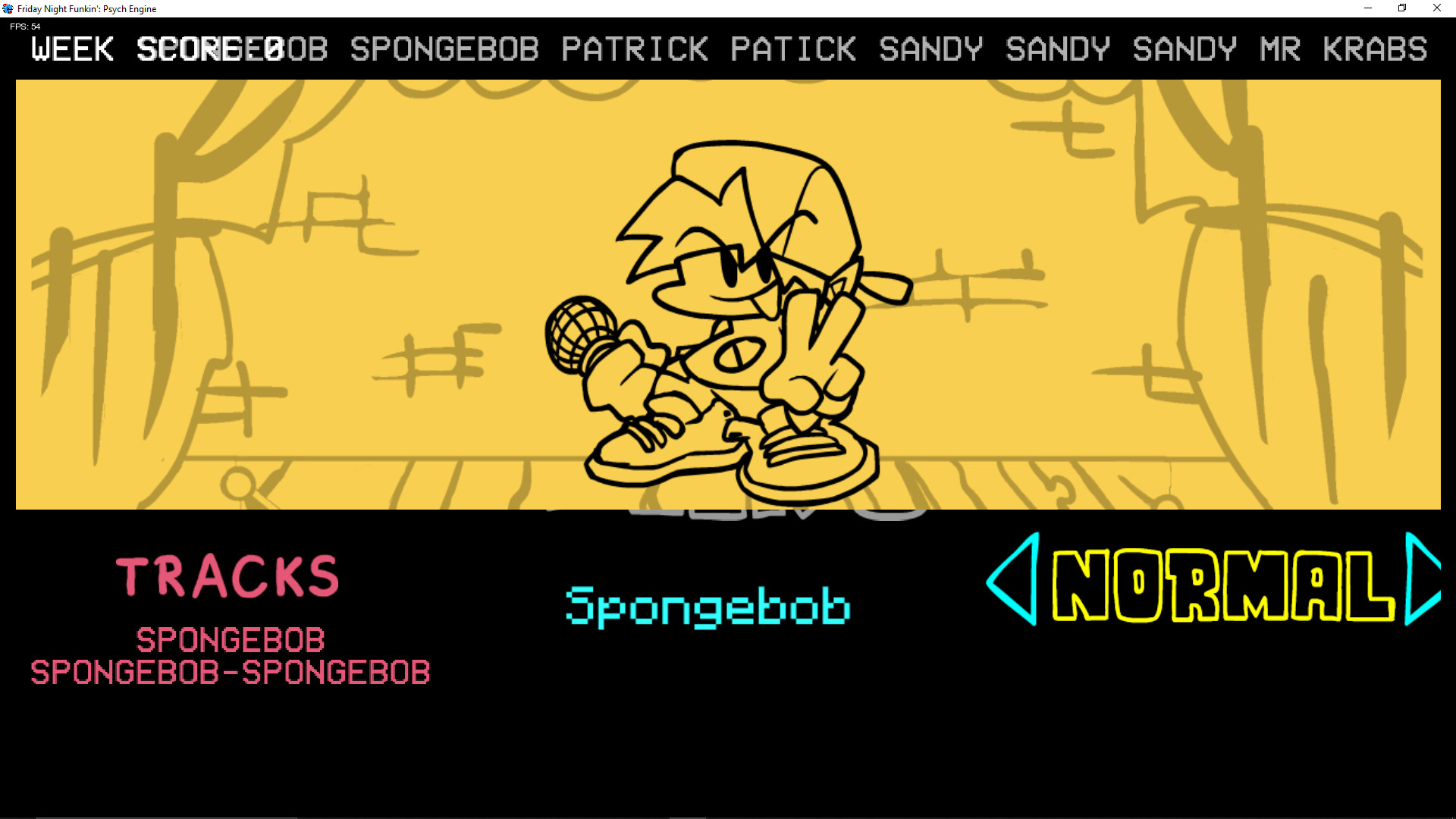 FNF Spongebob Spongebob Song [Friday Night Funkin'] [Mods]