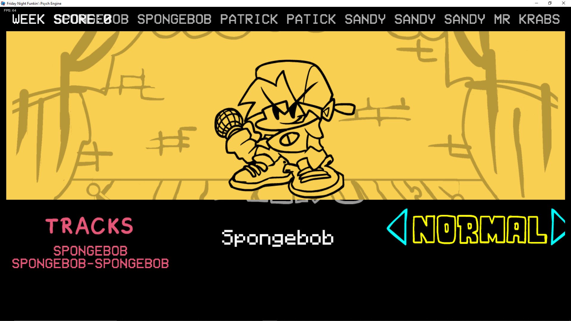 FNF Spongebob Spongebob Song [Friday Night Funkin'] [Mods]