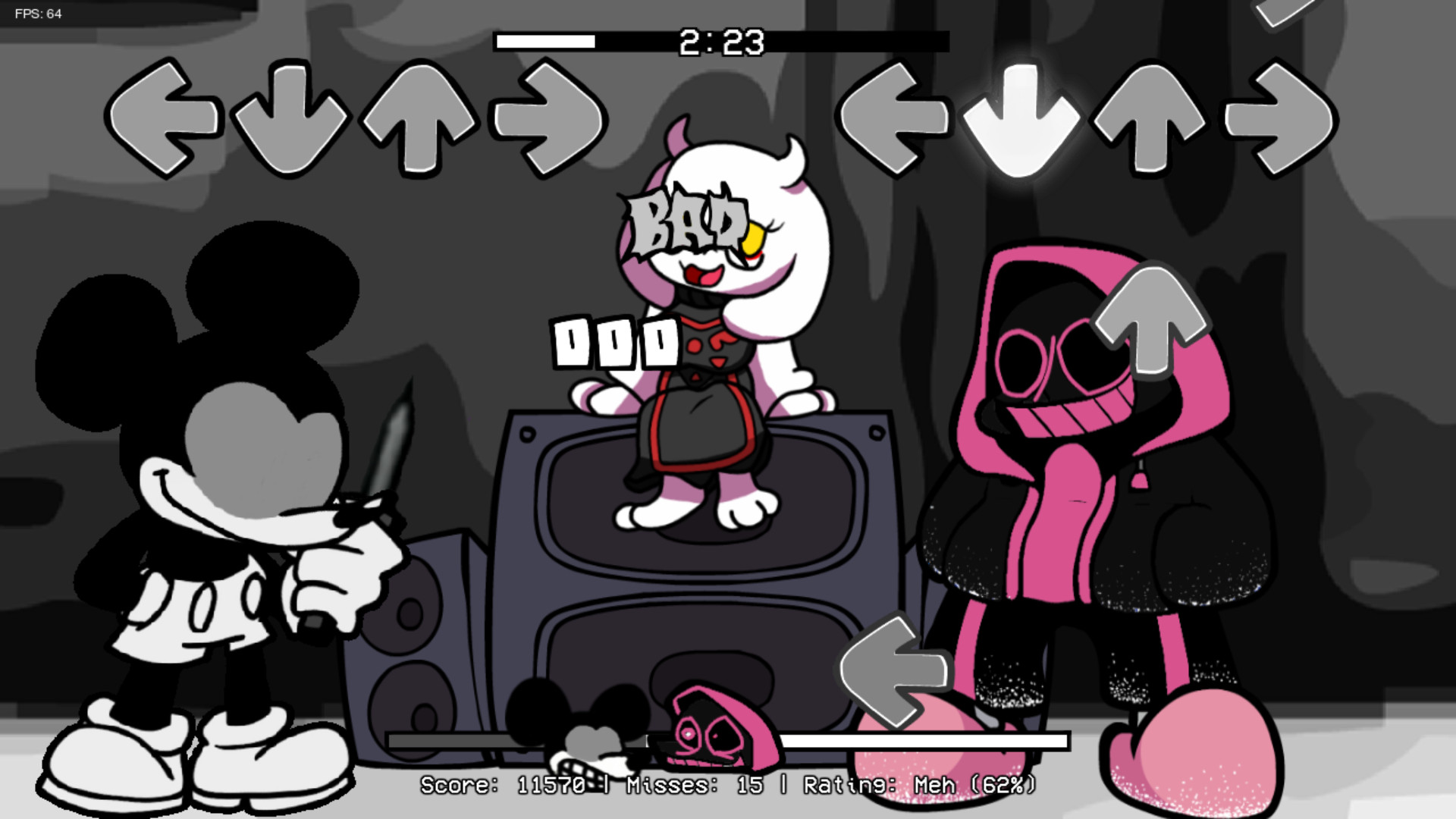 Playable Corrupted Dust Sans Remastered [Friday Night Funkin'] [Mods]