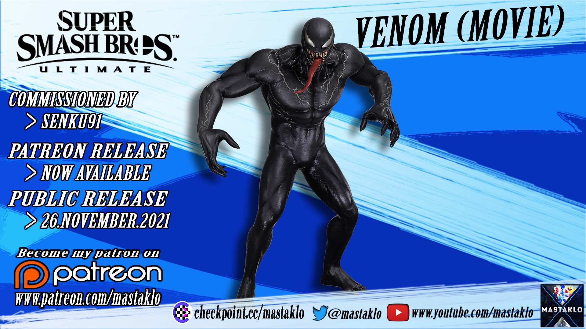 Venom (Movie) Mod for Super Smash Bros. Ultimate | SSBU Mods