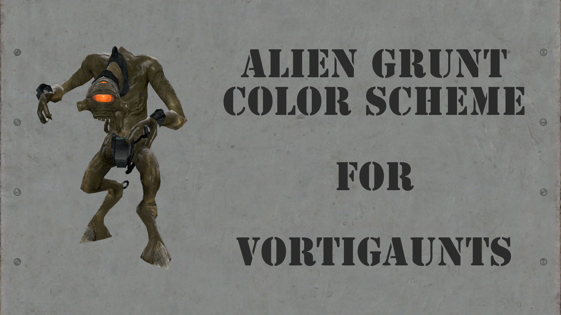 Alien Grunt Color Scheme for Vortigaunts Mod for Black Mesa | BM Mods
