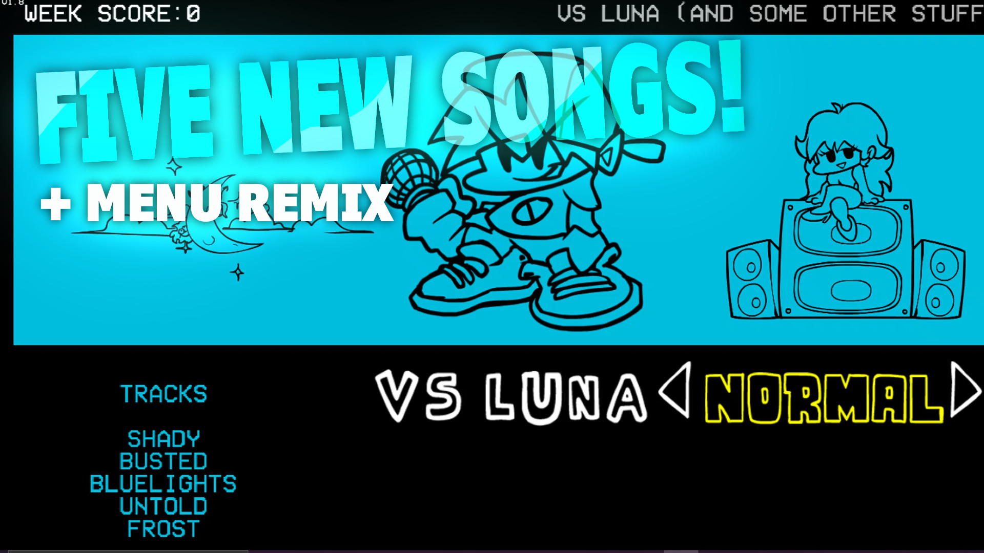 Friday Night Funkin'-VS LUNA : FULL WEEK Mod for Friday Night Funkin ...