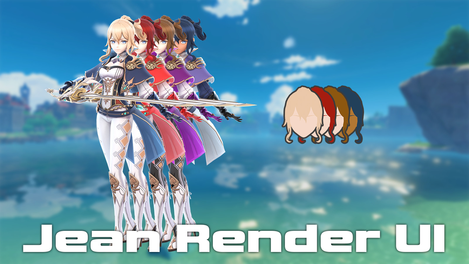 Jean Render UI [Super Smash Bros. Ultimate] [Mods]