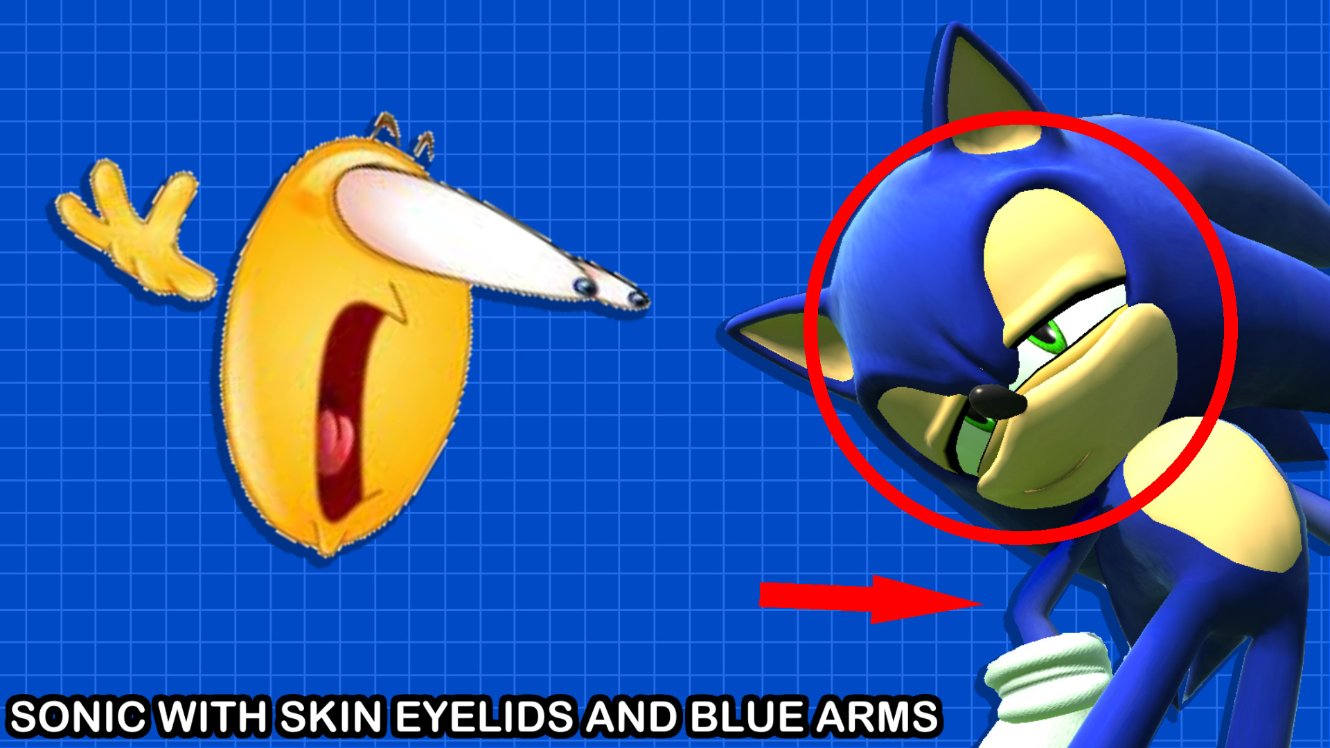 Sonic with Skin Eyelids and Blue Arms Mod for Sonic Generations (2011 ...