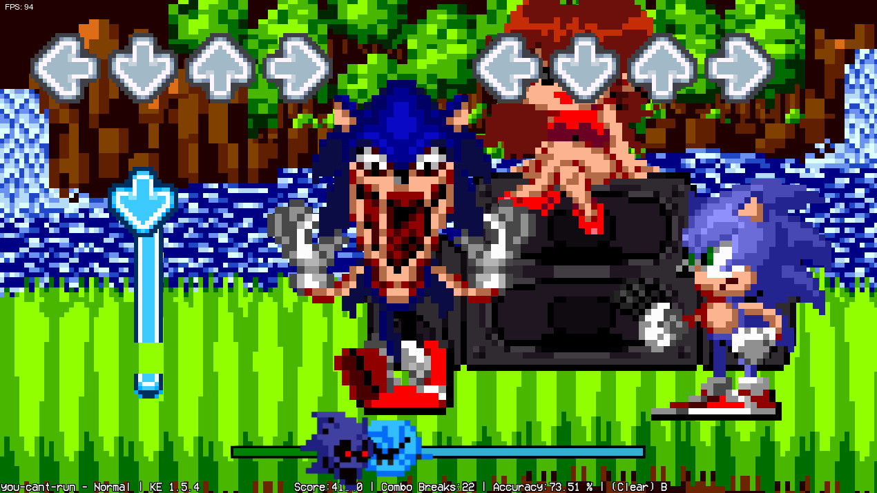 Sonic from Sonic The Comic Mod for Friday Night Funkin' | FNF Mods