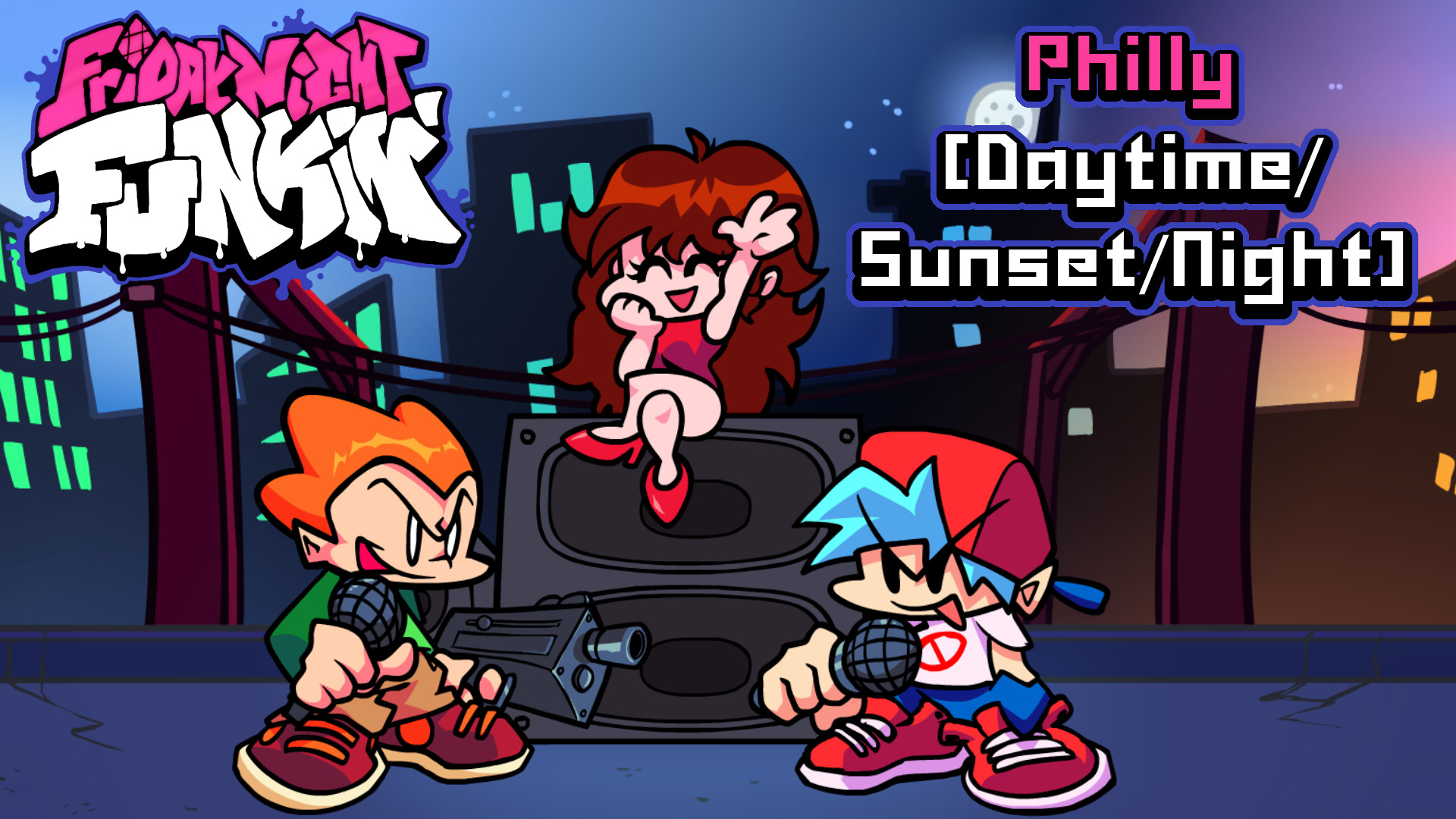 Philly [Daytime/Sunset/Night] [Friday Night Funkin'] [Mods]