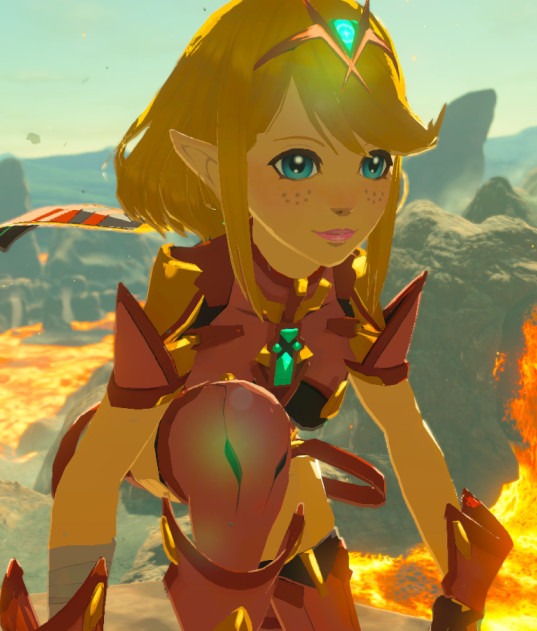Pyra Flamebreaker Armor (Linkle 2.0) NX Mod for The Legend of Zelda ...