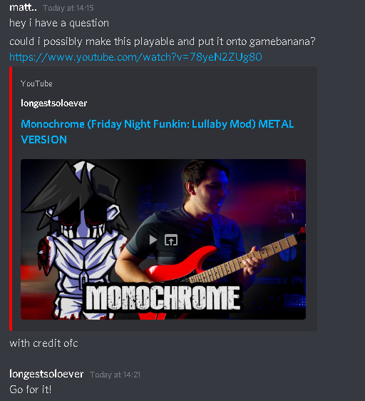 Monochrome metal cover Mod for Friday Night Funkin' | FNF Mods