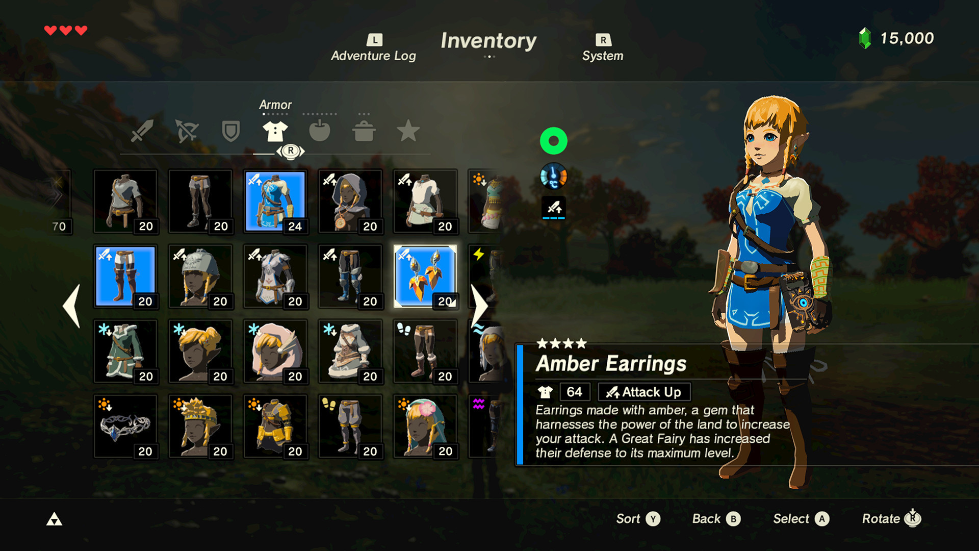 Linkle (and Link) Upgradeable Armor Rebalance NX Mod for The Legend of ...