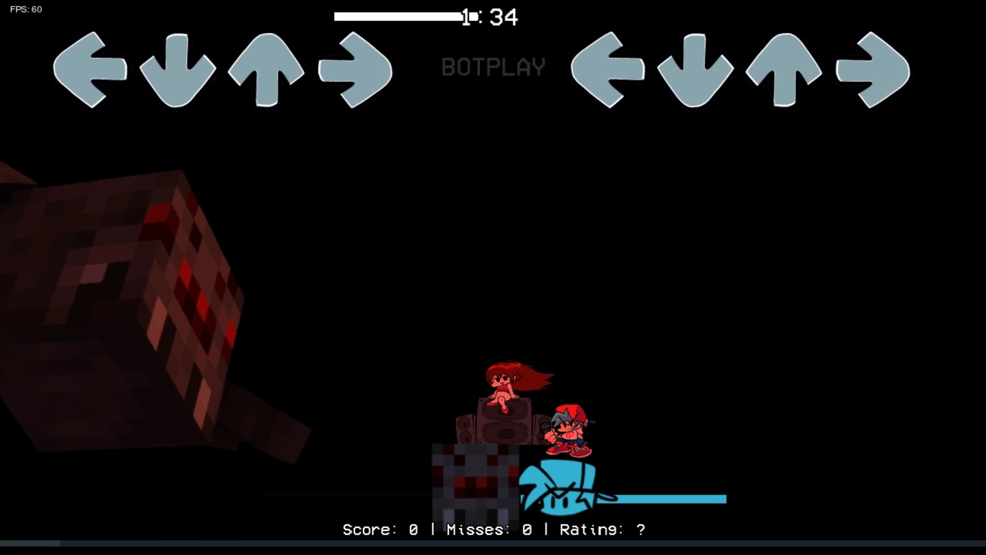 giant Minecraft spider Mod for Friday Night Funkin' | FNF Mods