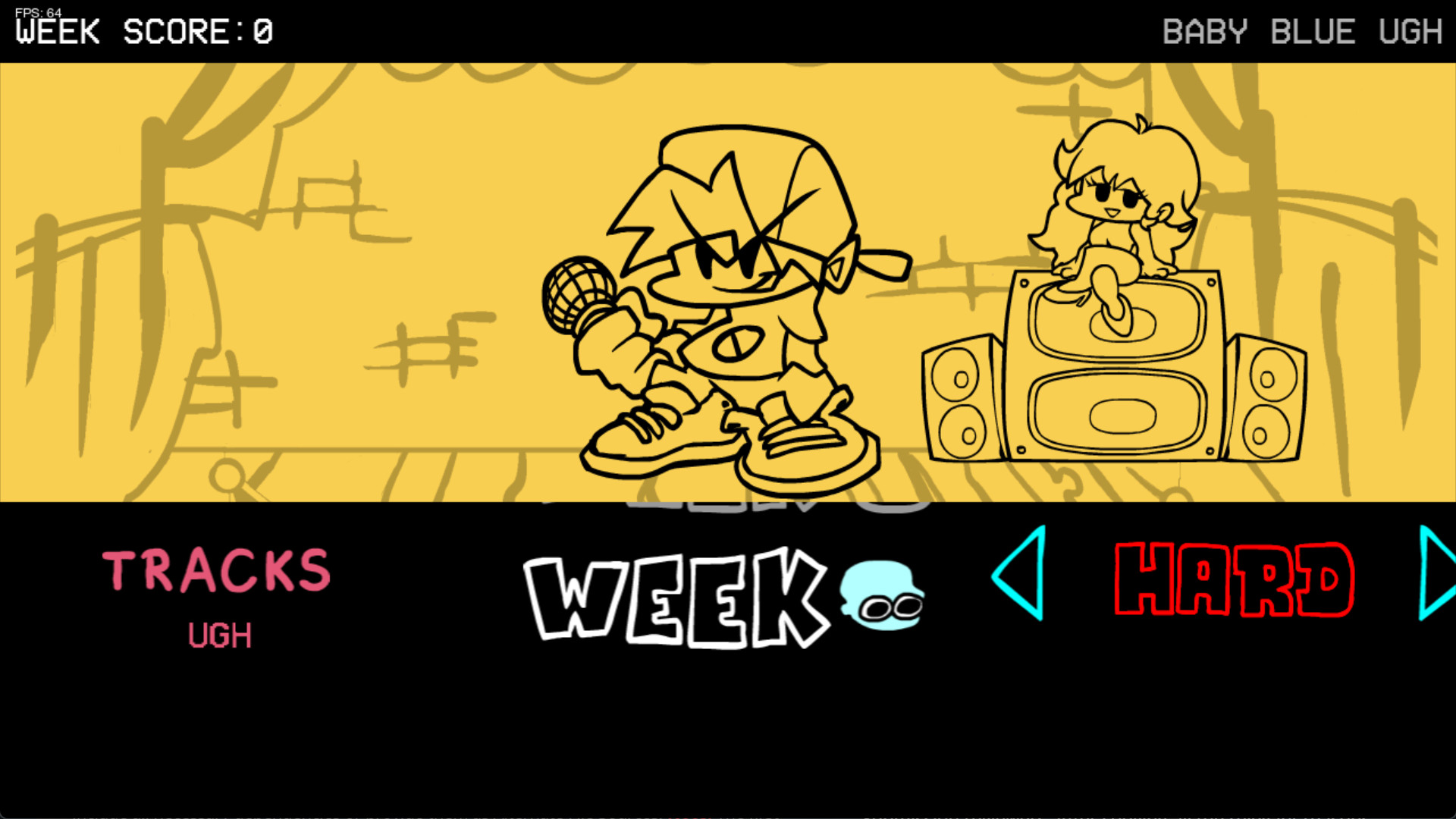 Ugh but Baby Blue sing it (Psych Engine Port) [Friday Night Funkin'] [Mods]