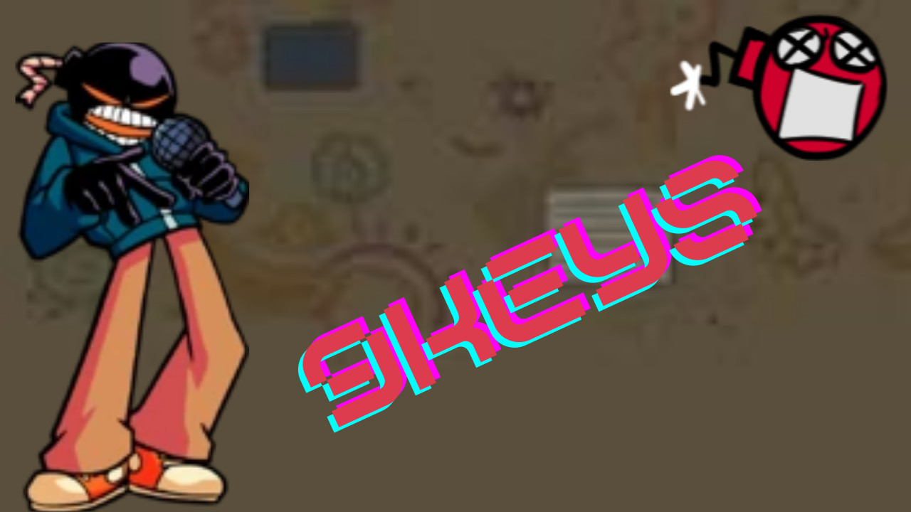 Whitty 9&6 Keys Chart (NEW UPDATE!) Mod for Friday Night Funkin' | FNF Mods