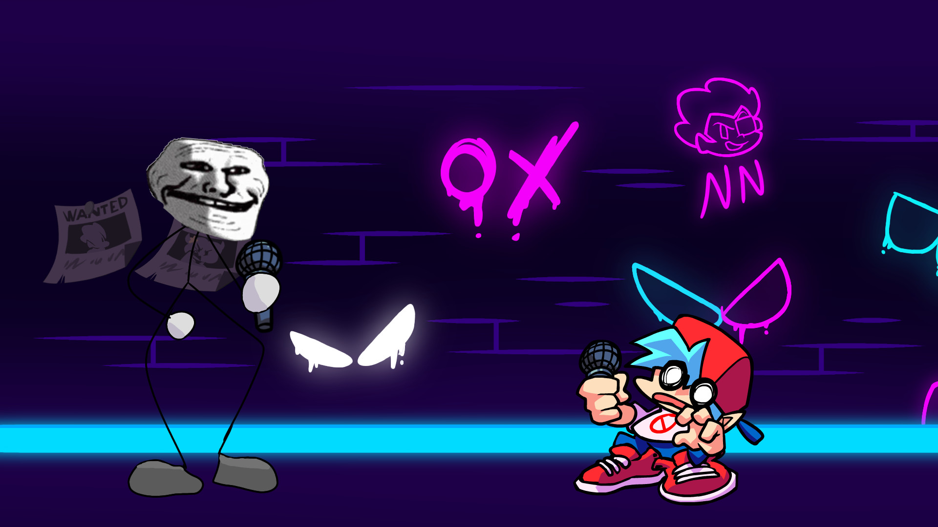 trollge over Whitty phase 1 reamaster demo [Friday Night Funkin'] [Mods]