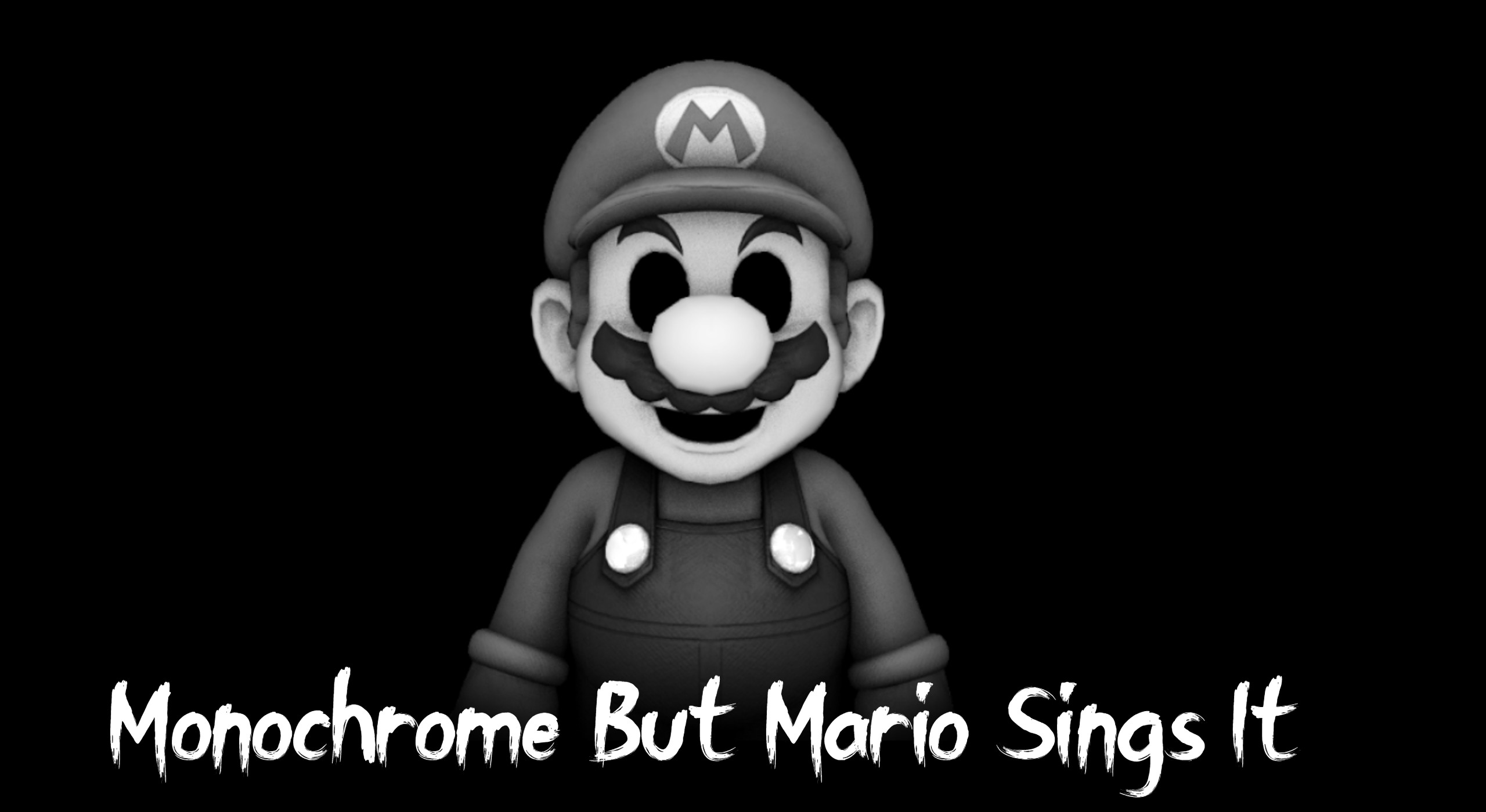 Monochrome But Mario Sings It Mod for Friday Night Funkin' | FNF Mods