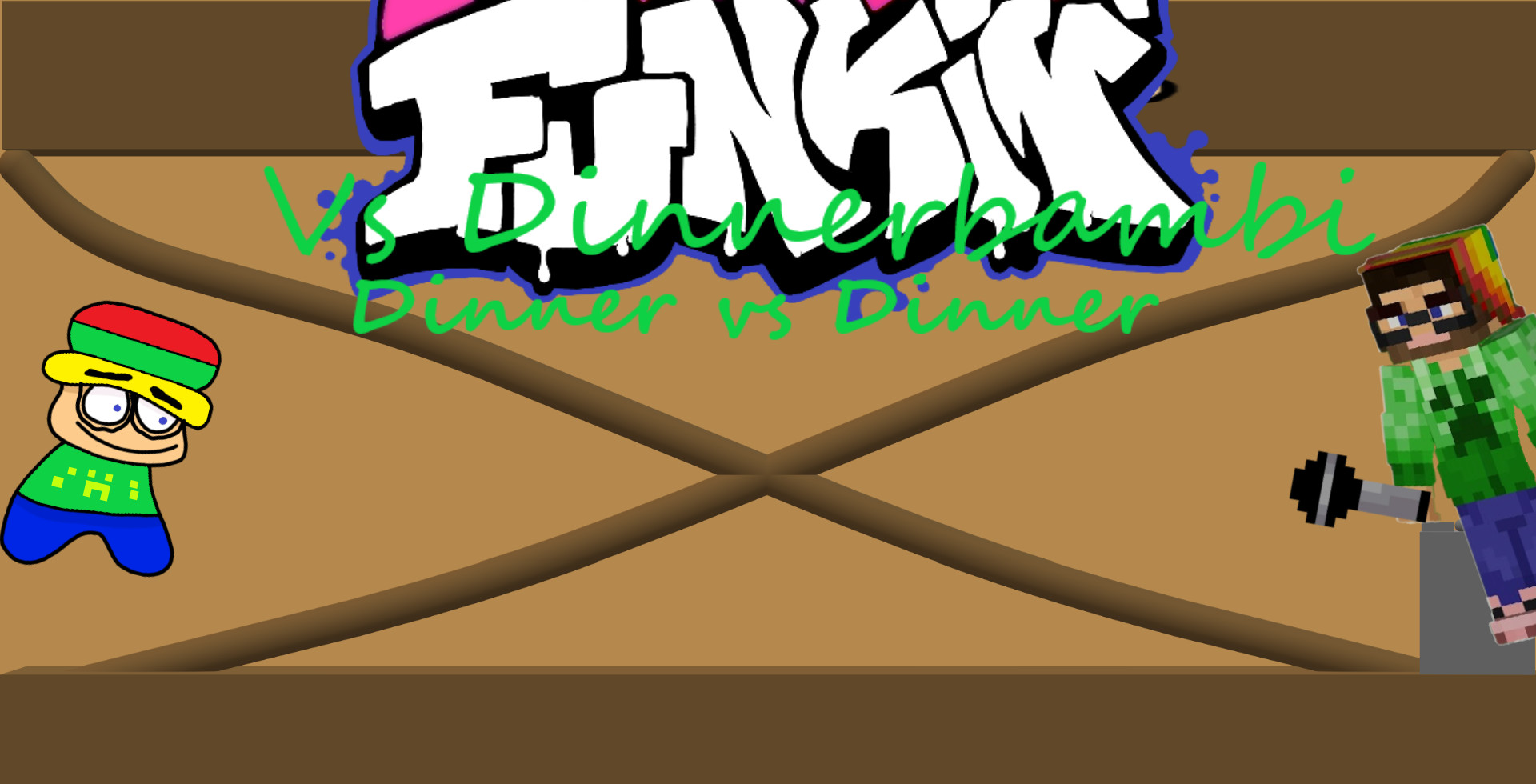 Dinner's sings monochrome [Friday Night Funkin'] [Mods]