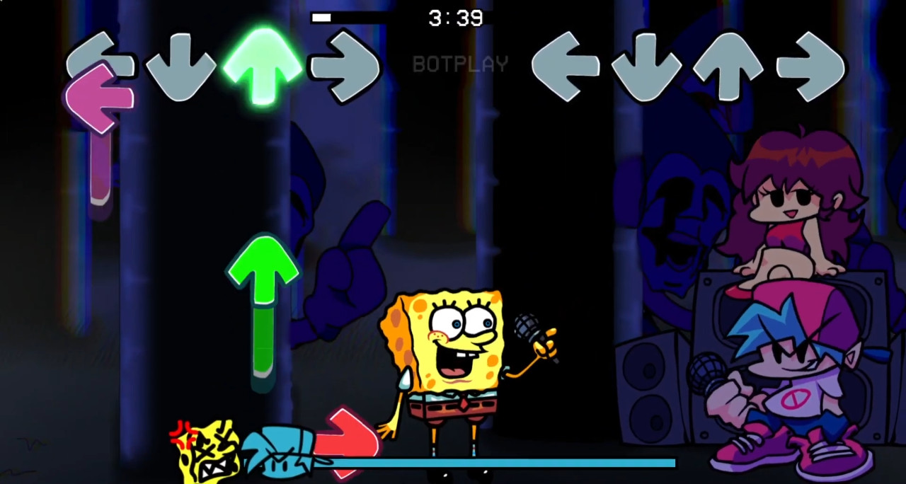 spong and spongebob sing chaotic endeavors Mod for Friday Night Funkin ...