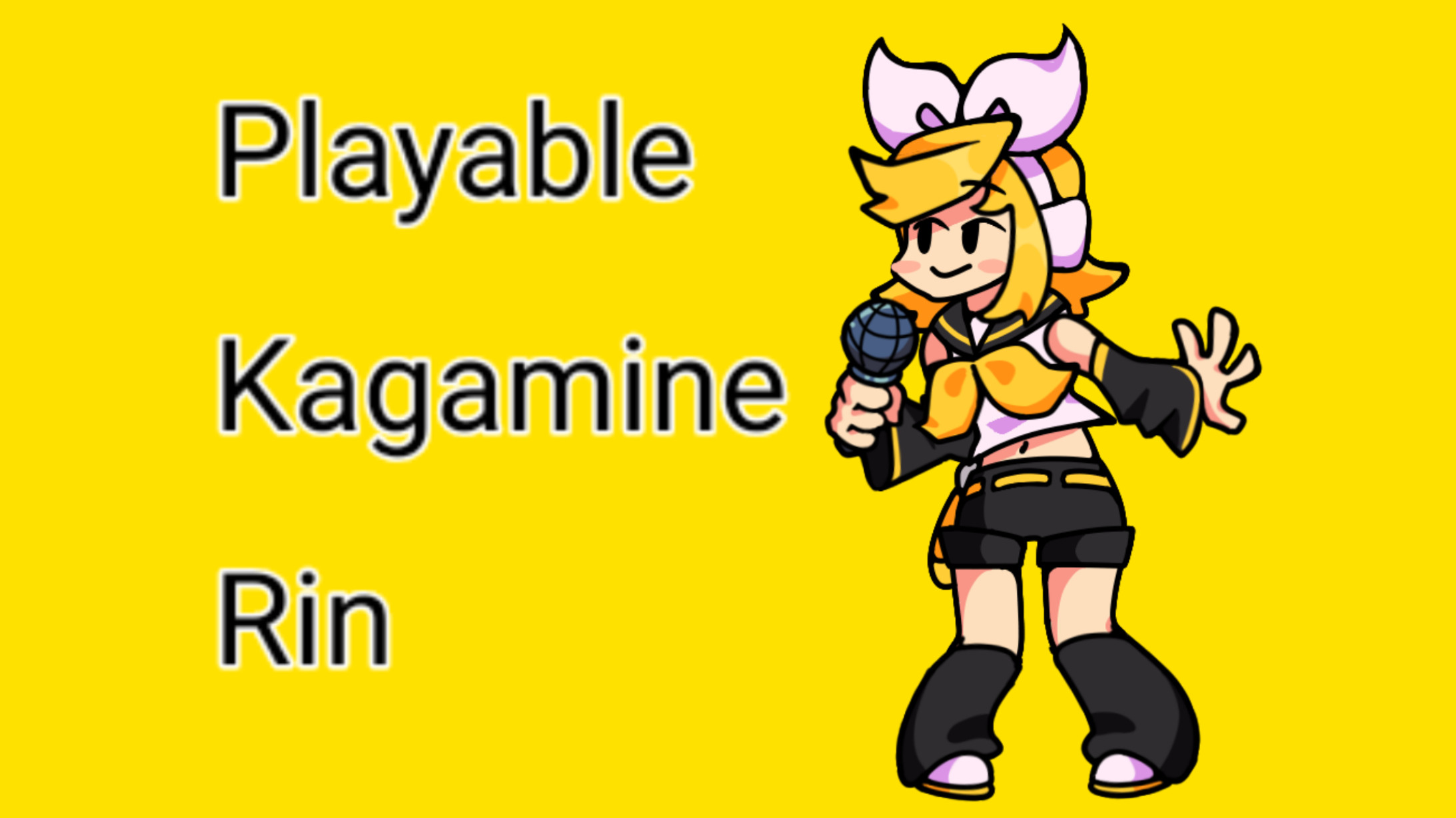 Playable Kagamine Rin Mod for Friday Night Funkin' | FNF Mods