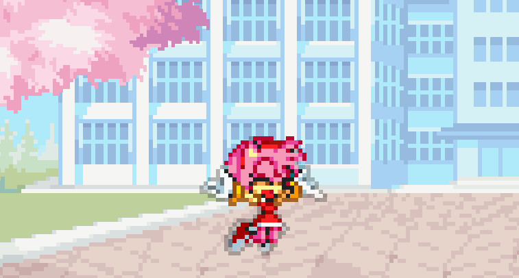 Amy Over Sonic.EXE Pixel Sprite Mod for Friday Night Funkin' | FNF Mods
