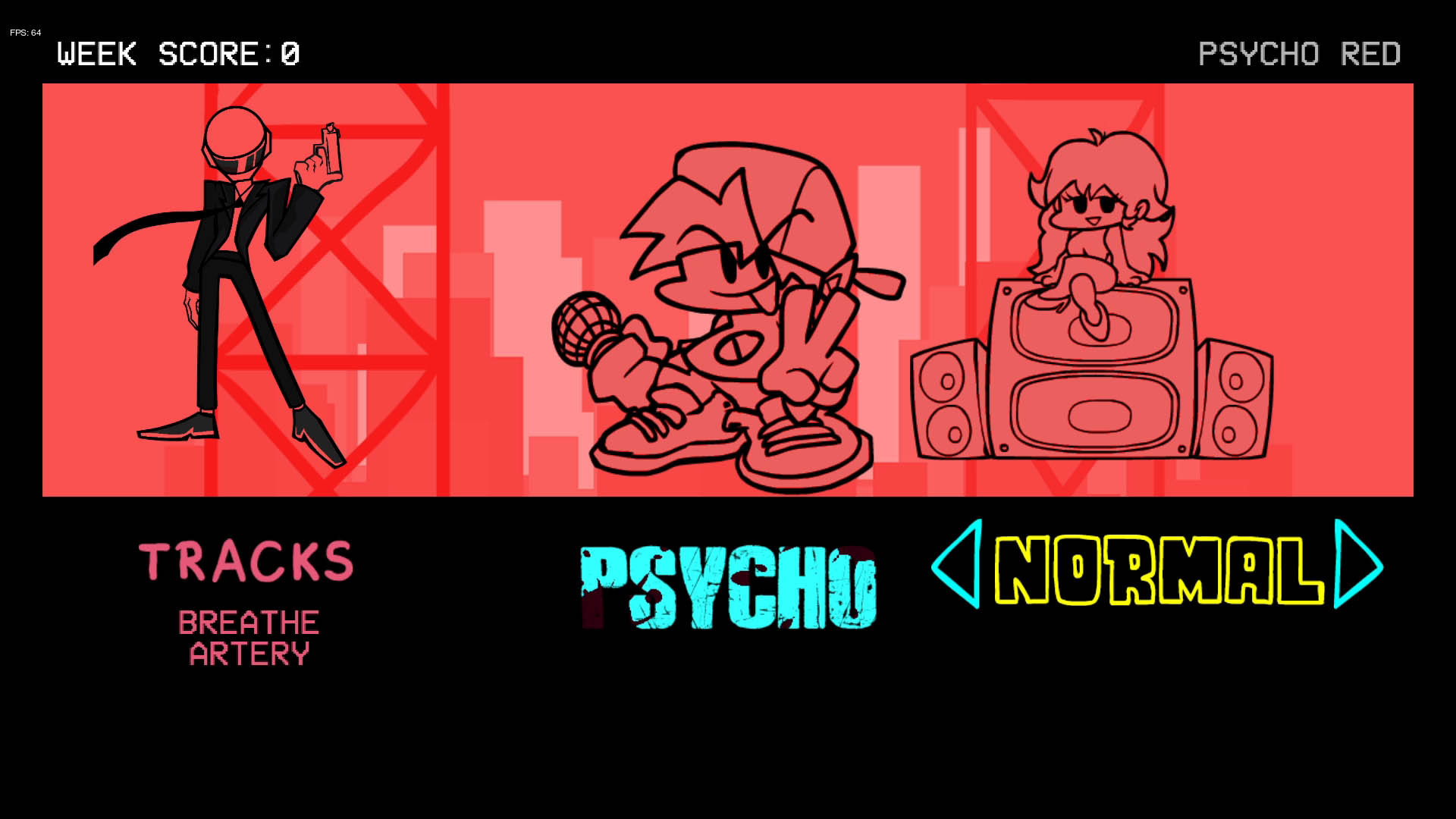 Vs. Psycho Red Mod for Friday Night Funkin' | FNF Mods