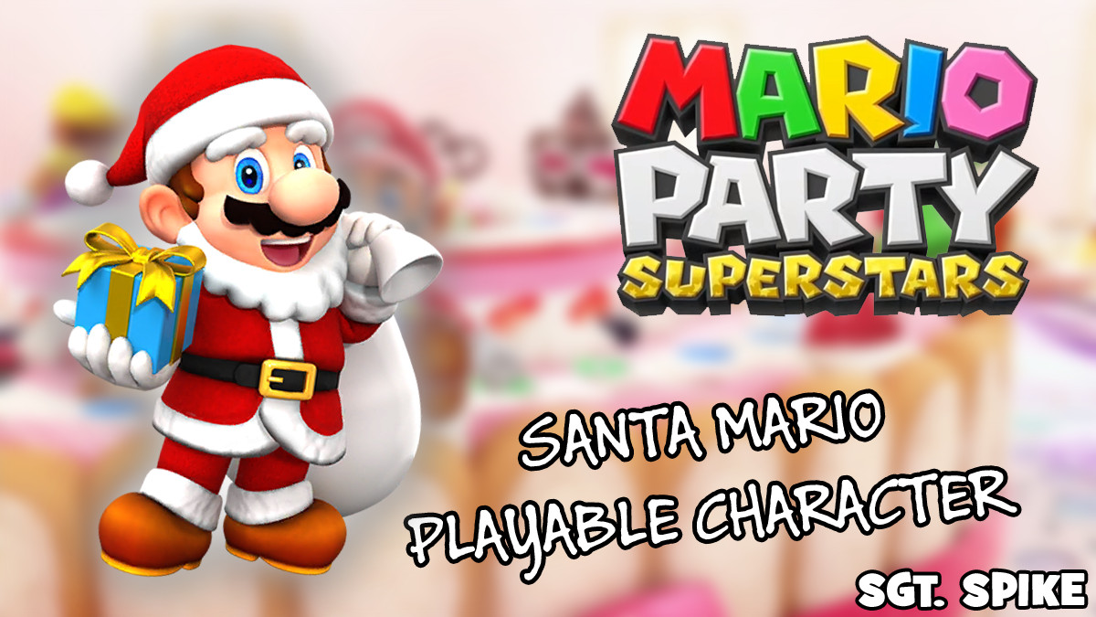 Santa Mario (Playable Character)! [Mario Party Superstars] [Mods]
