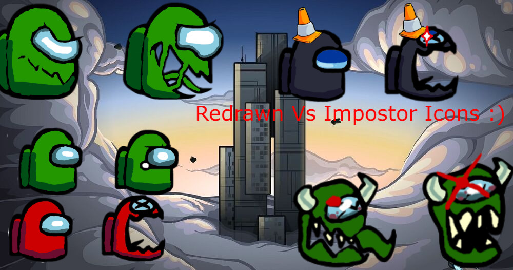 Vs Impostor Icons Redrawn Mod for Friday Night Funkin' | FNF Mods