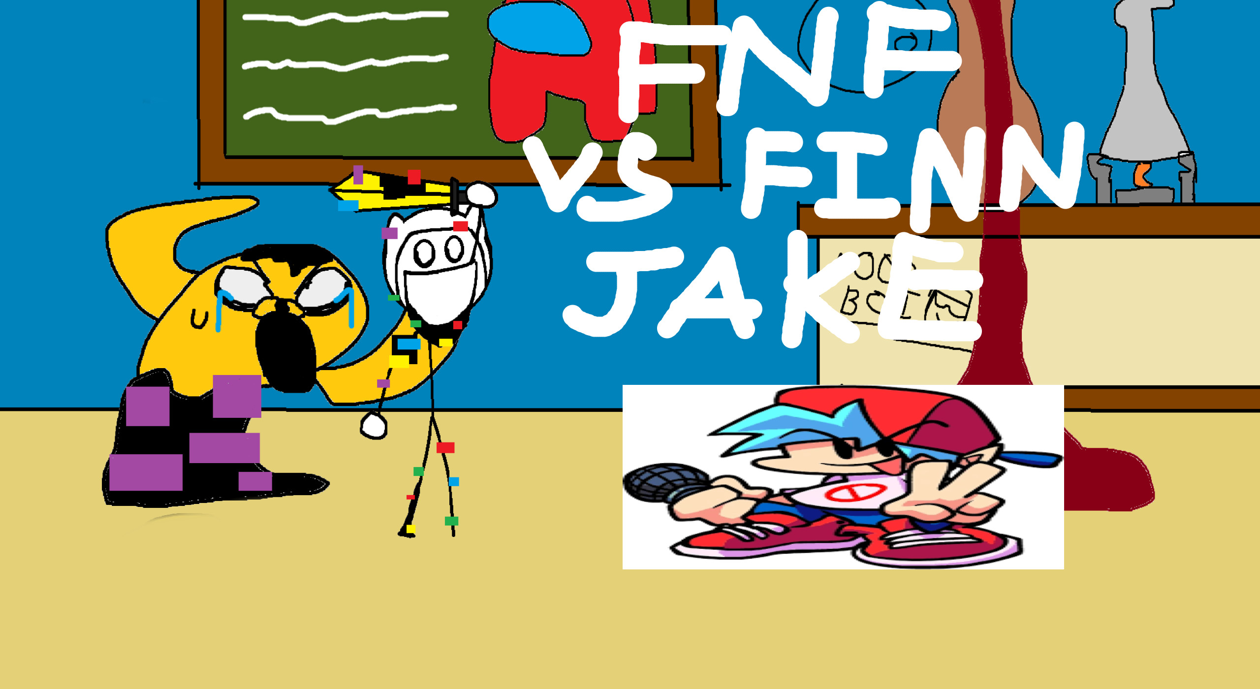 FNF X PIBBY (Finn stickmin and jake but bad) [Friday Night Funkin'] [Mods]