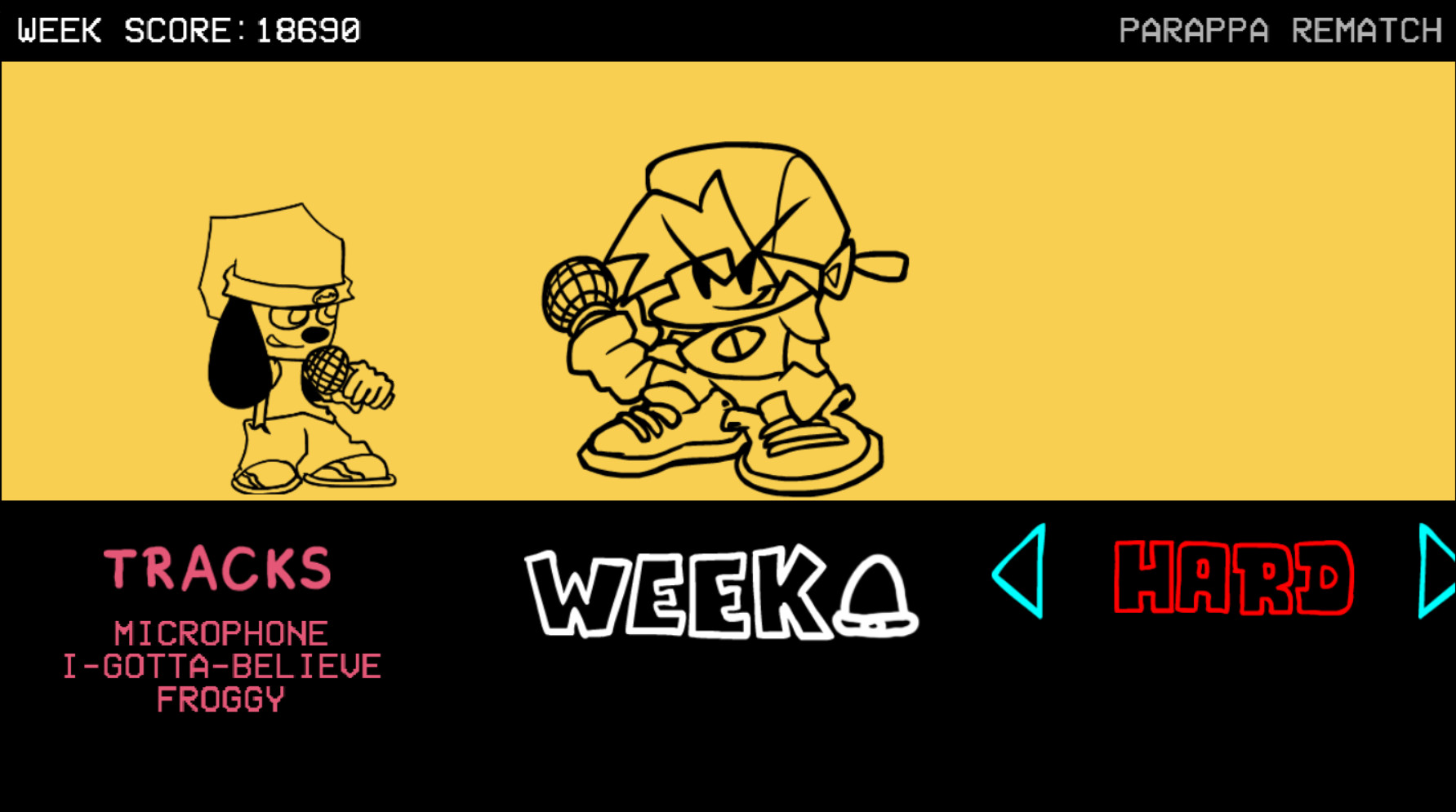 Friday Night Funkin VS PaRappa REMATCH Mod for Friday Night Funkin ...