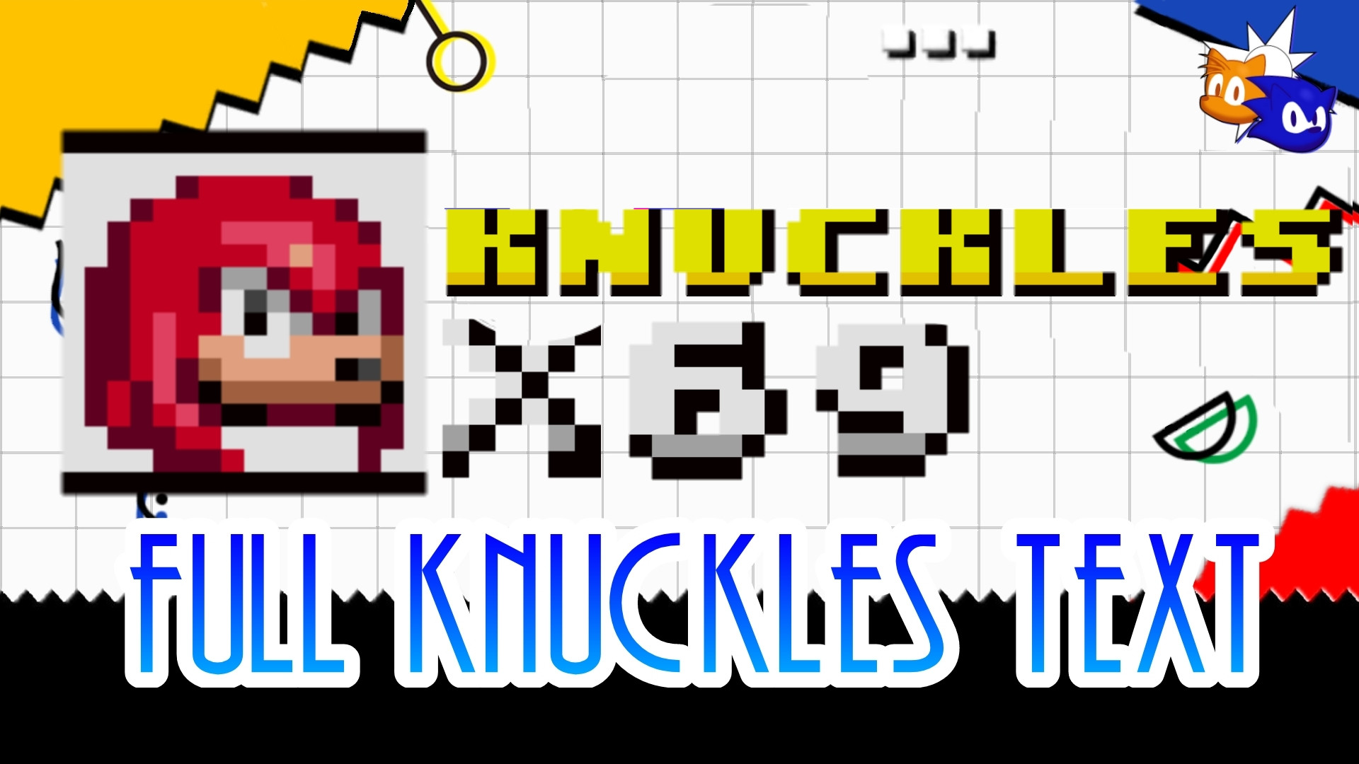 Full "Knuckles" Life Text [Sonic The Hedgehog 2 Absolute] [Mods]