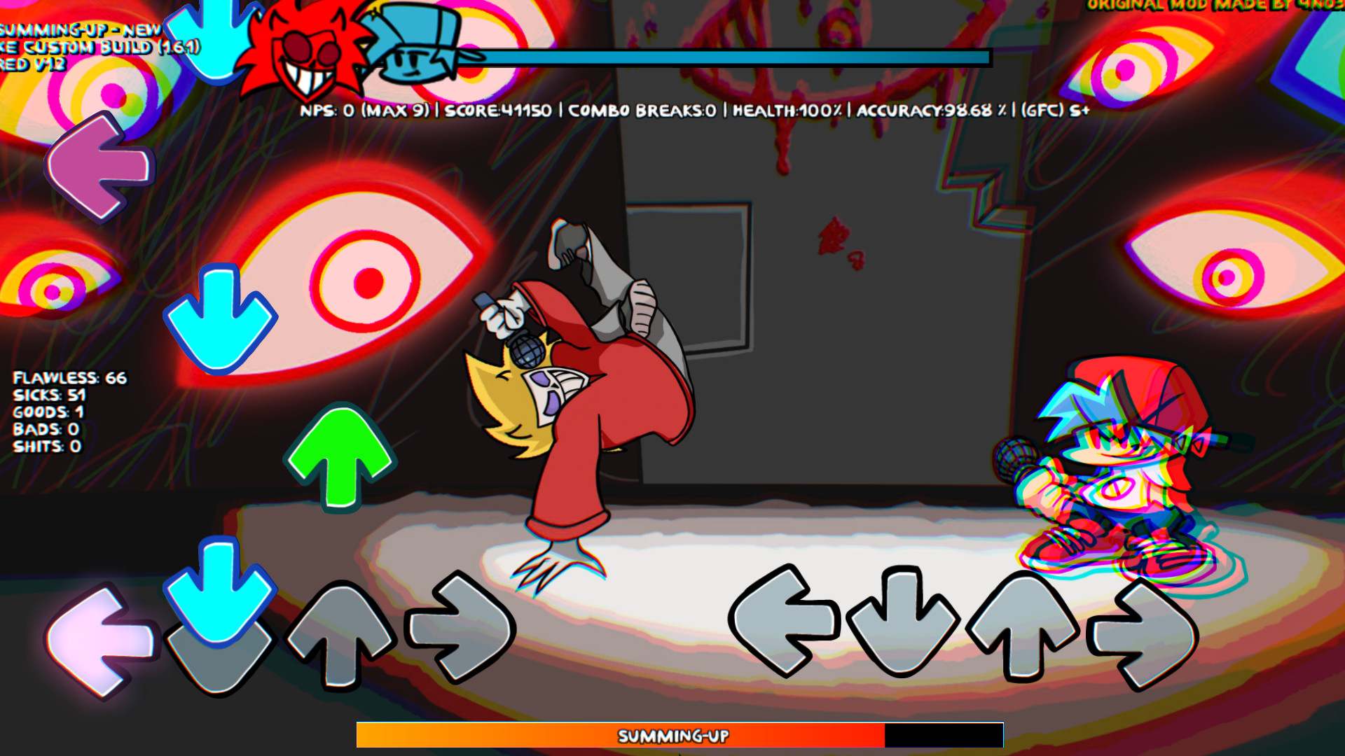 FNF X RED - Improved! Mod for Friday Night Funkin' | FNF Mods