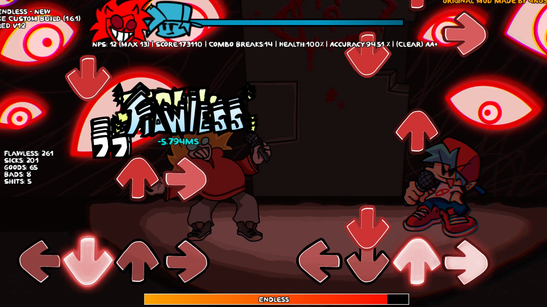 FNF X RED - Improved! Mod for Friday Night Funkin' | FNF Mods