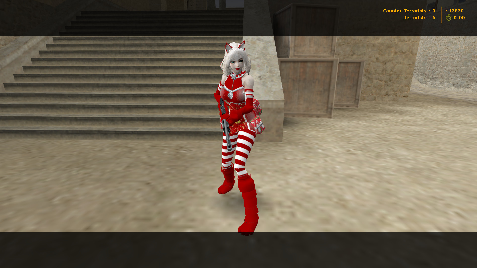 Christmas Cat Girl Mod for Counter-Strike 1.6 | CS1.6 Mods