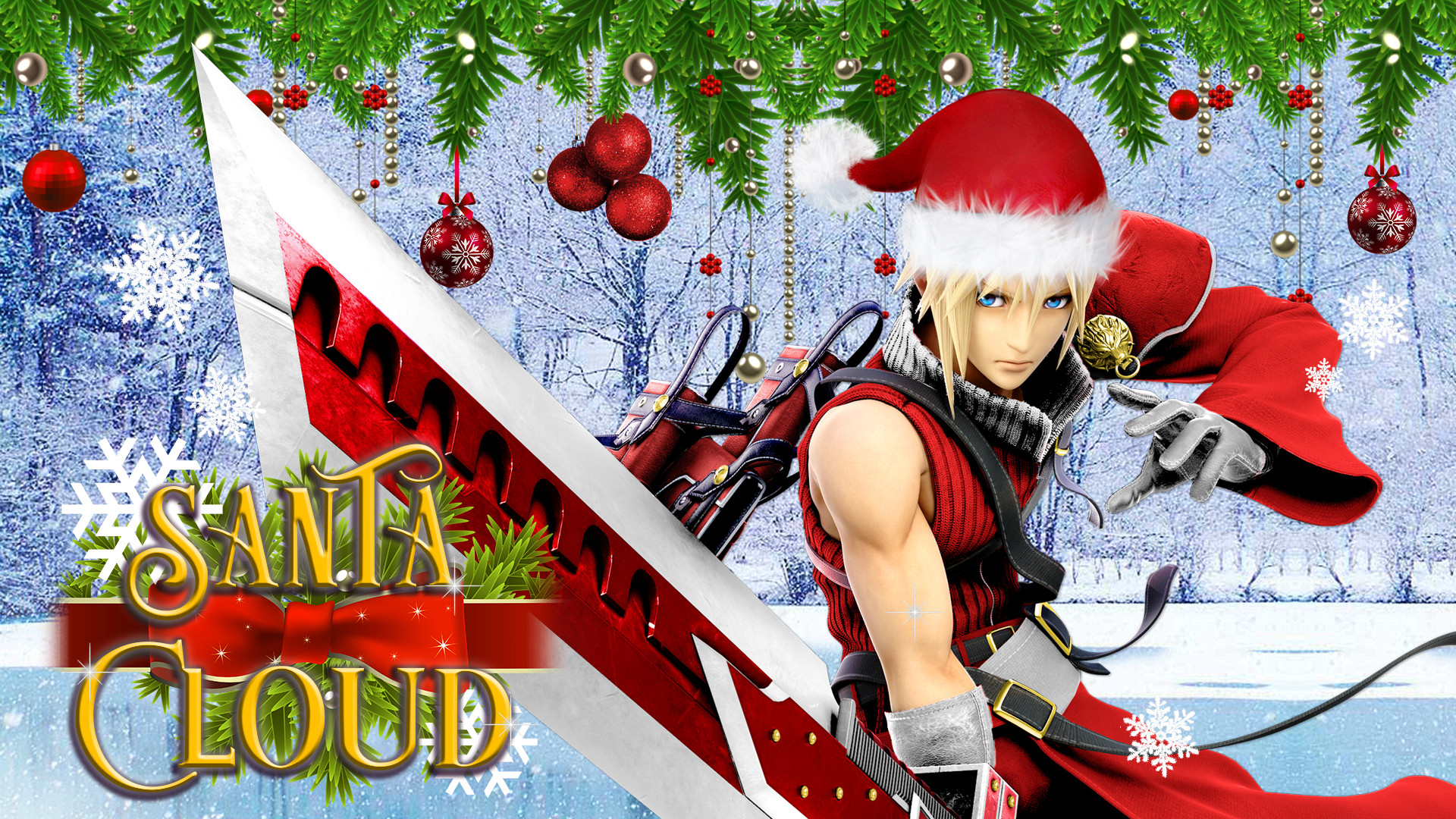 Santa Cloud Mod for Super Smash Bros. Ultimate | SSBU Mods