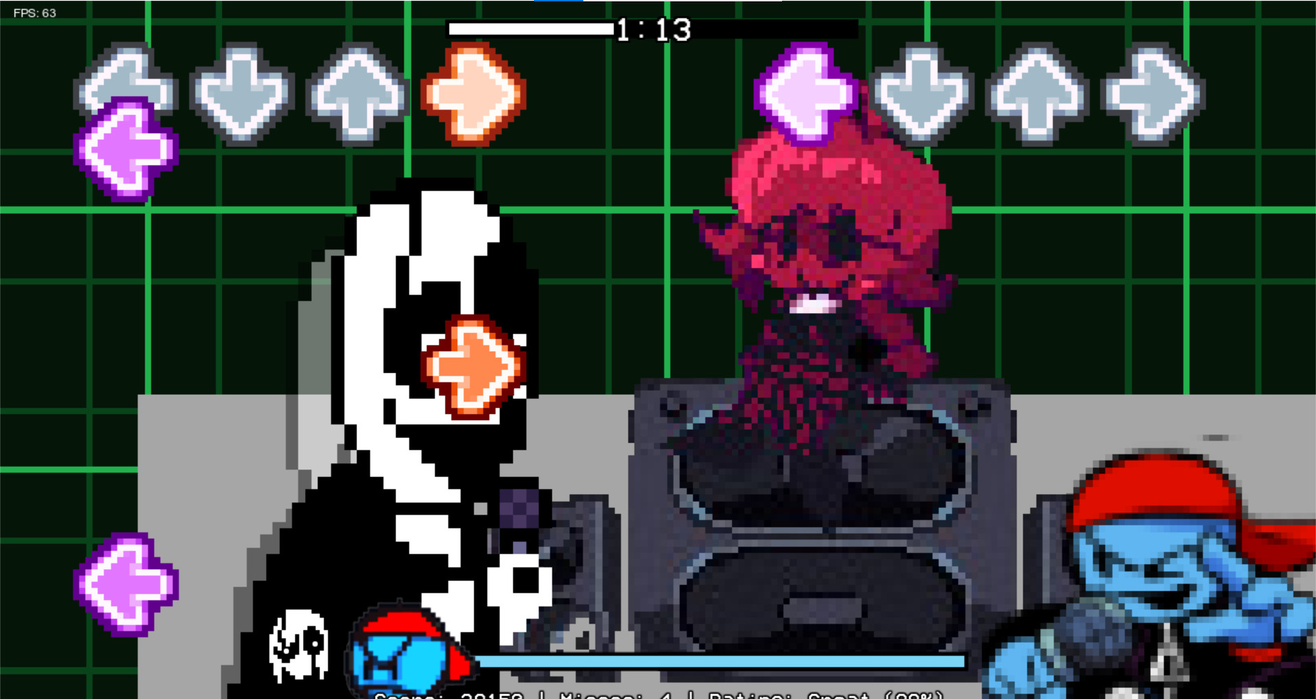 Pixel Mean BF over pixel bf [Friday Night Funkin'] [Mods]