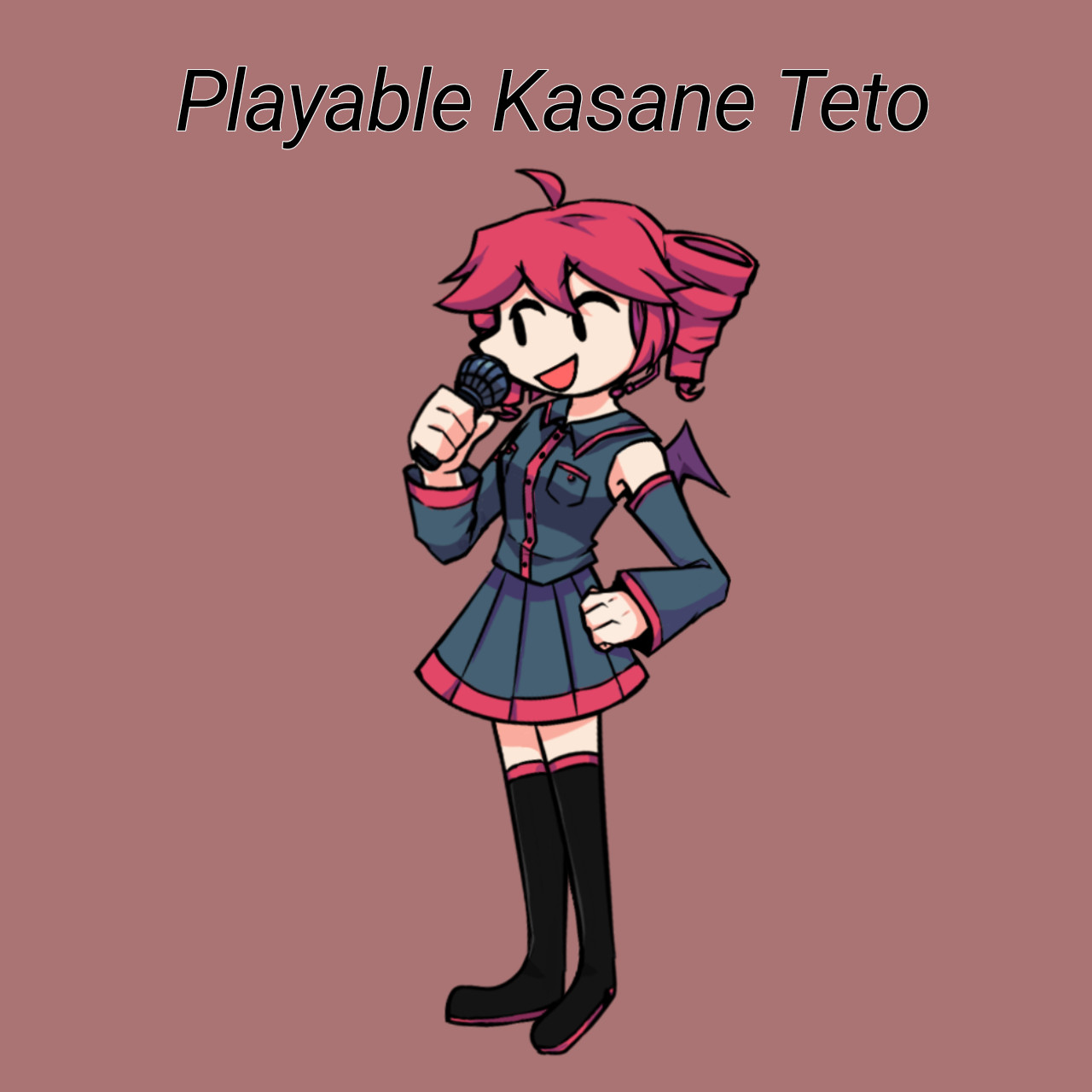 Playable Kasane Teto [Friday Night Funkin'] [Mods]
