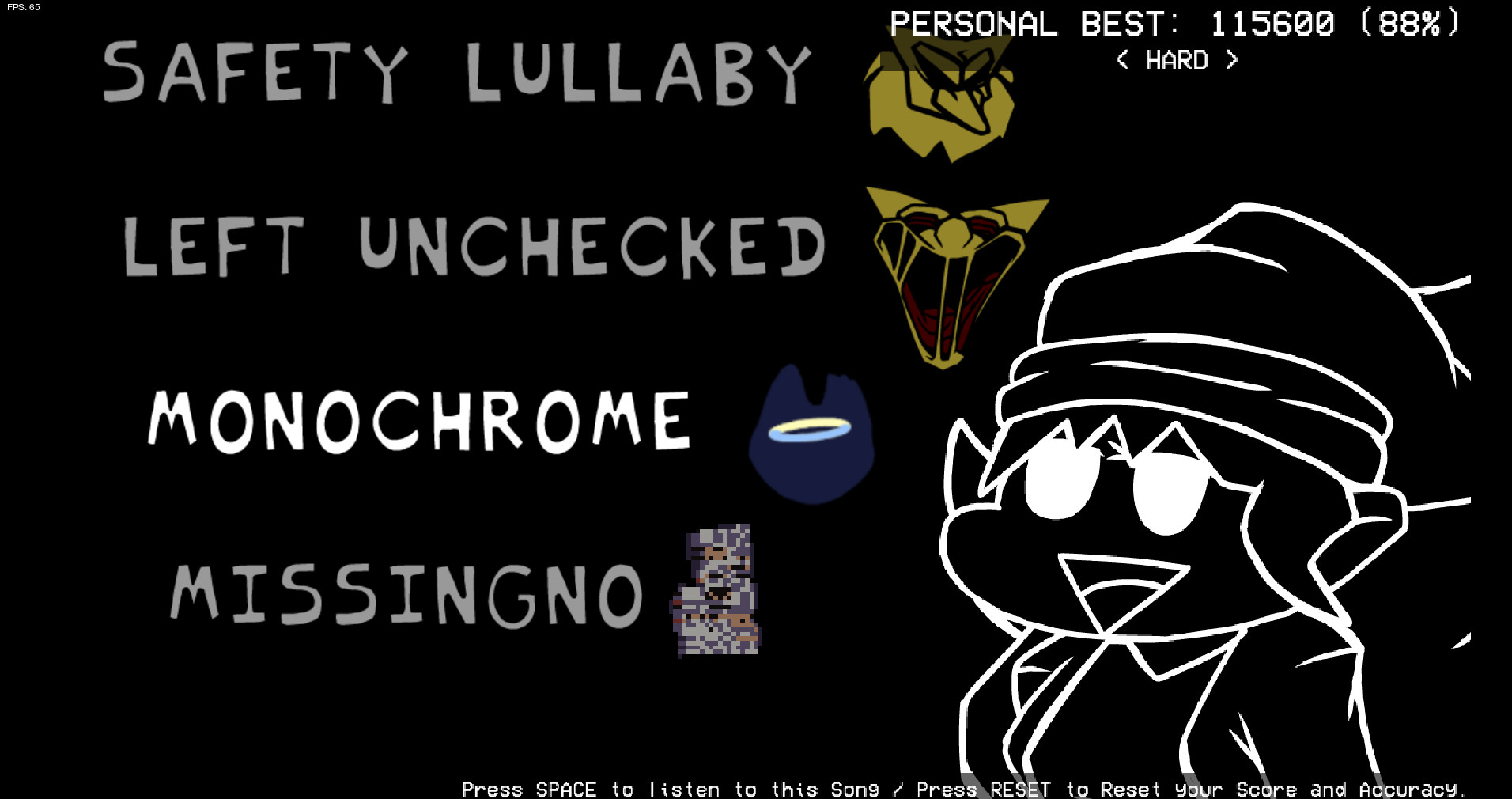 Monochrome but it is a Socks reskin (tribute) Mod for Friday Night ...