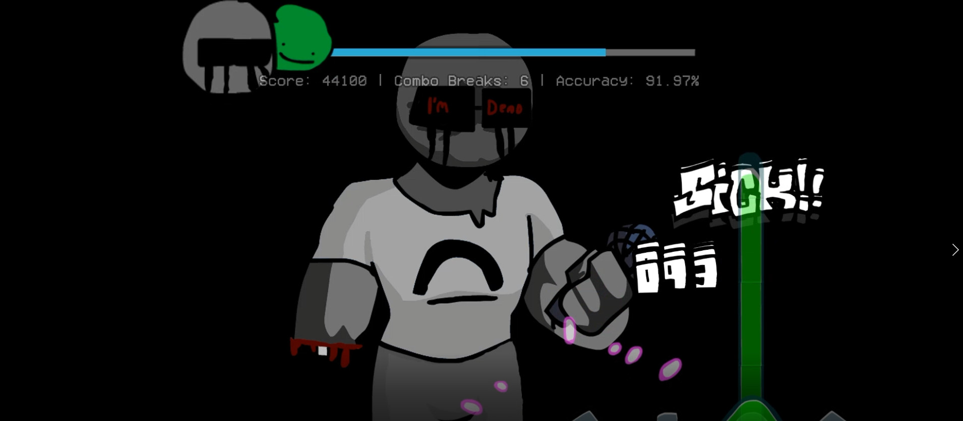 Arch and bbpanzu sing monochrome Mod for Friday Night Funkin' | FNF Mods