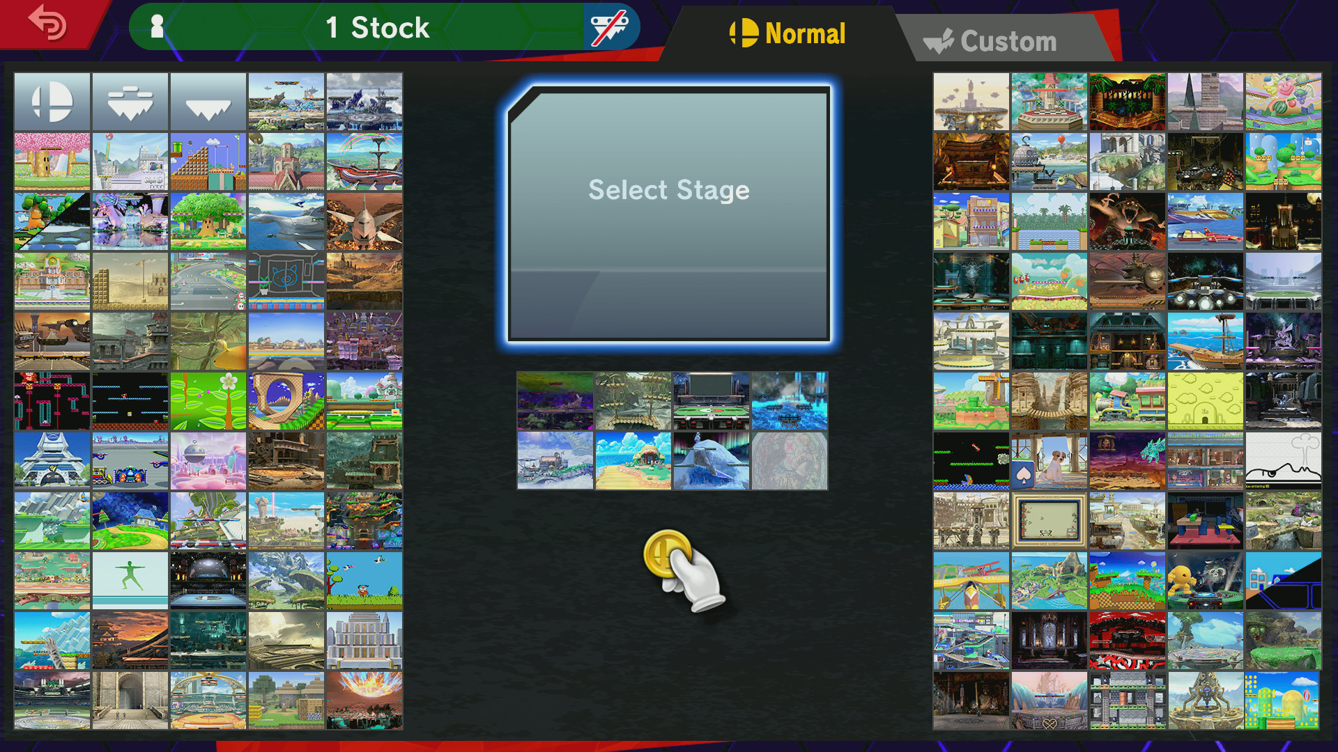 Split Stage Select [Super Smash Bros. Ultimate] [Mods]