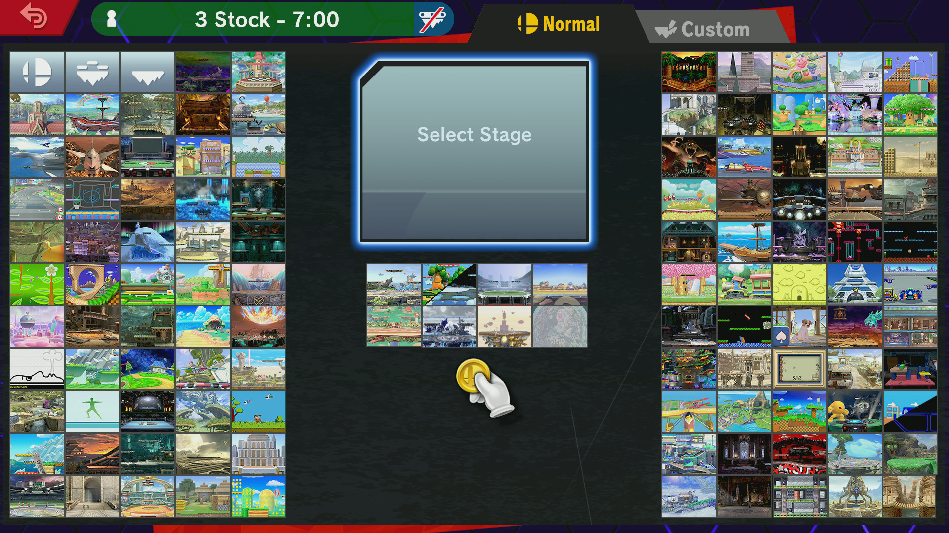 Split Stage Select [Super Smash Bros. Ultimate] [Mods]