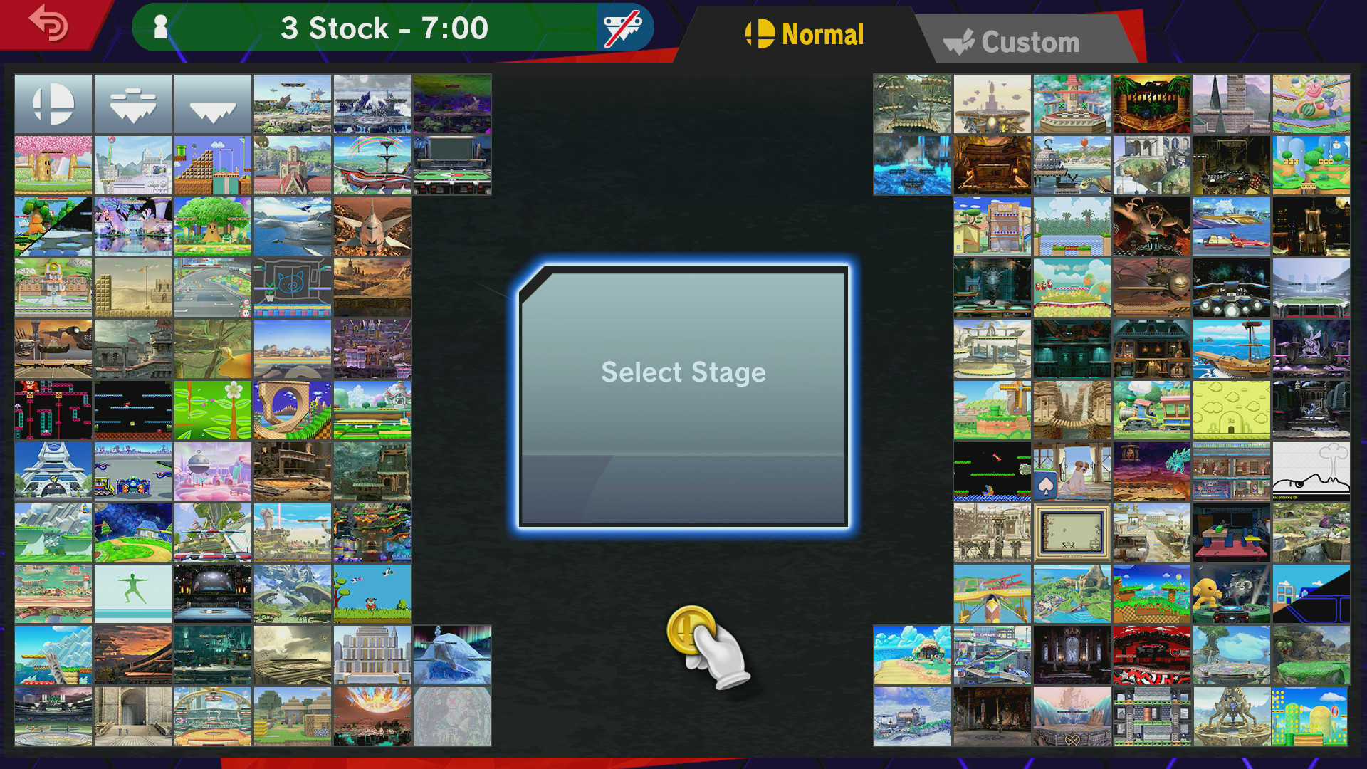 Split Stage Select [Super Smash Bros. Ultimate] [Mods]