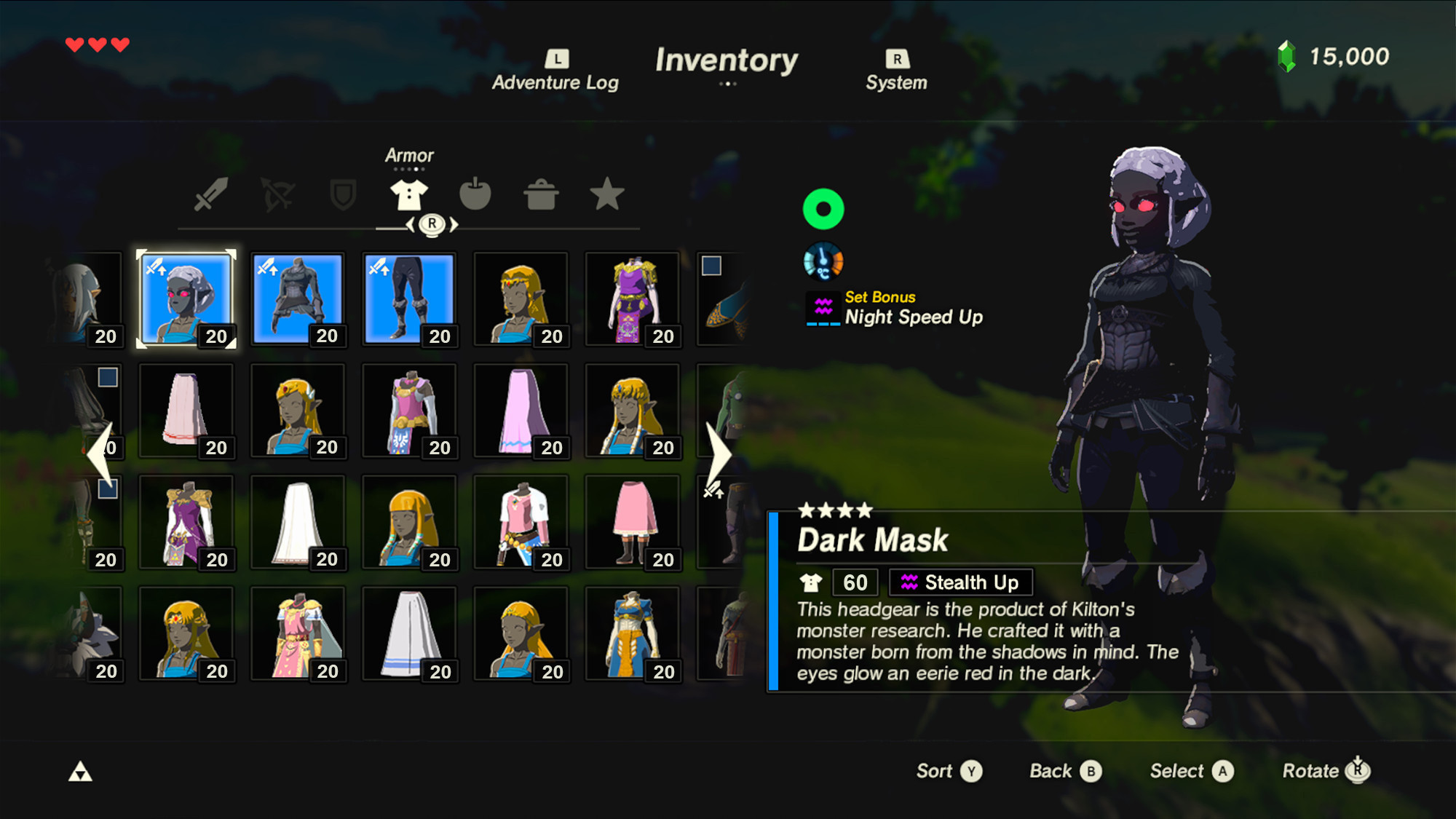 Zelda's Ballad Upgradeable Armor Rebalance NX Mod for The Legend of ...