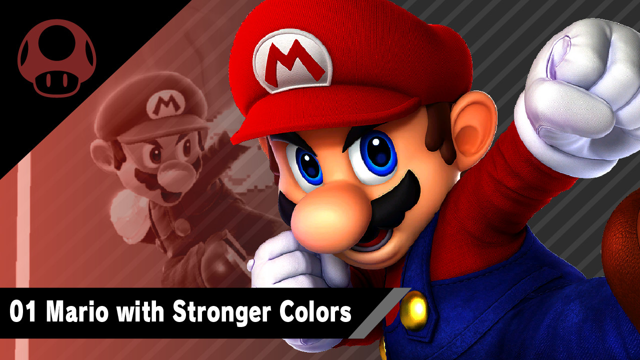 Mario with Stronger Colors Mod for Super Smash Bros. Ultimate | SSBU Mods