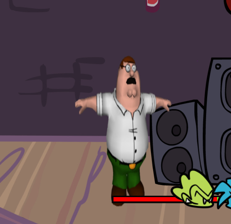 T-pose peter for pico Mod for Friday Night Funkin' | FNF Mods