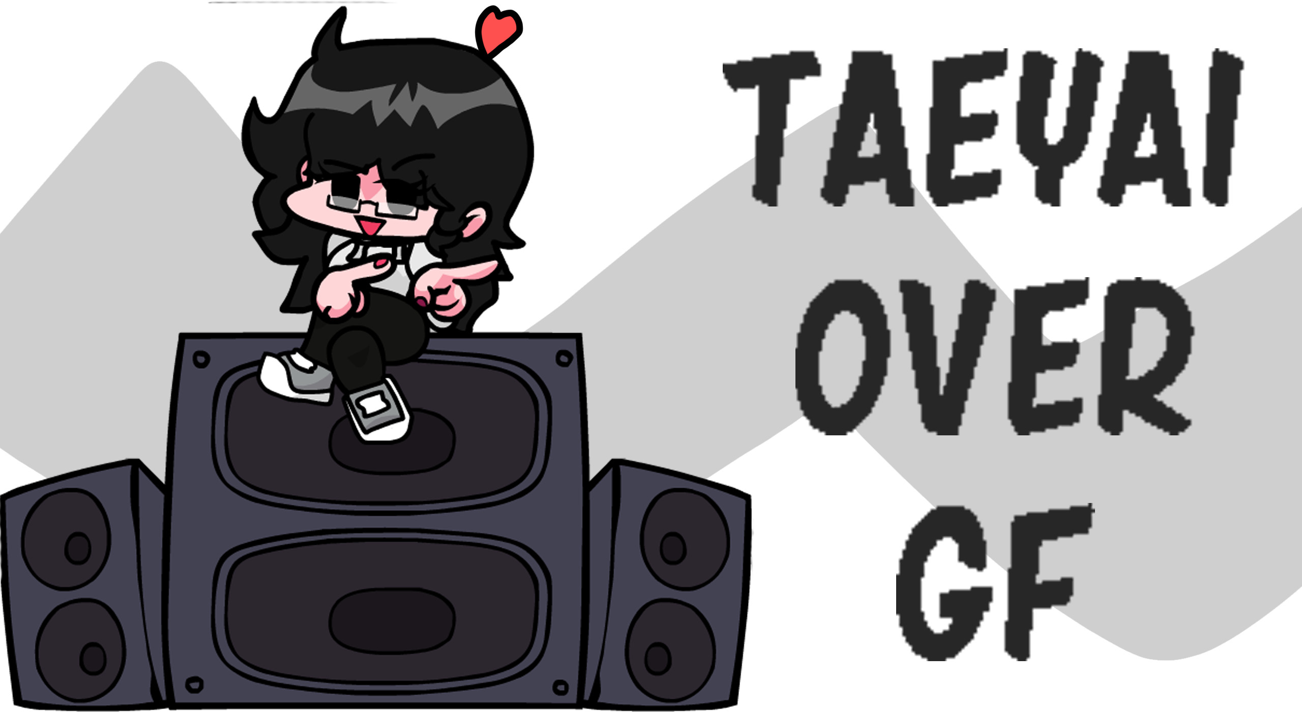 Taeyai over Gf Mod for Friday Night Funkin' | FNF Mods