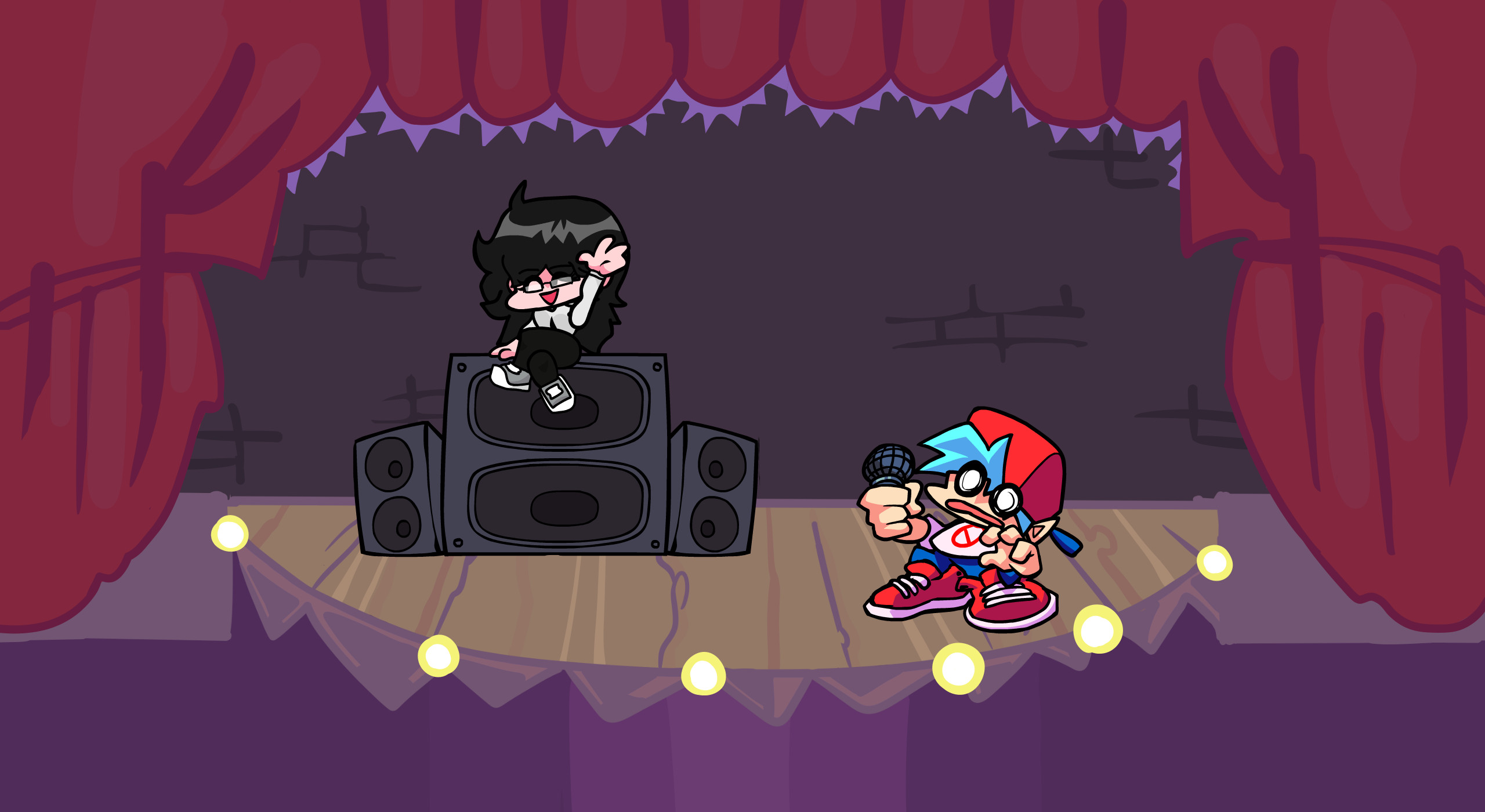 Taeyai over Gf Mod for Friday Night Funkin' | FNF Mods