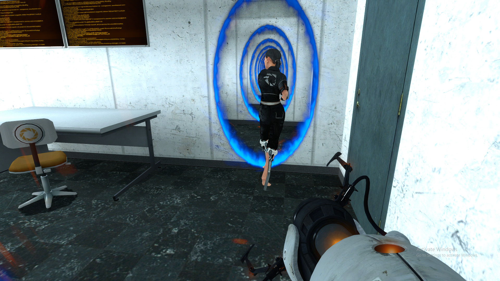 Black Aperture science chell outfit [Portal] [Mods]