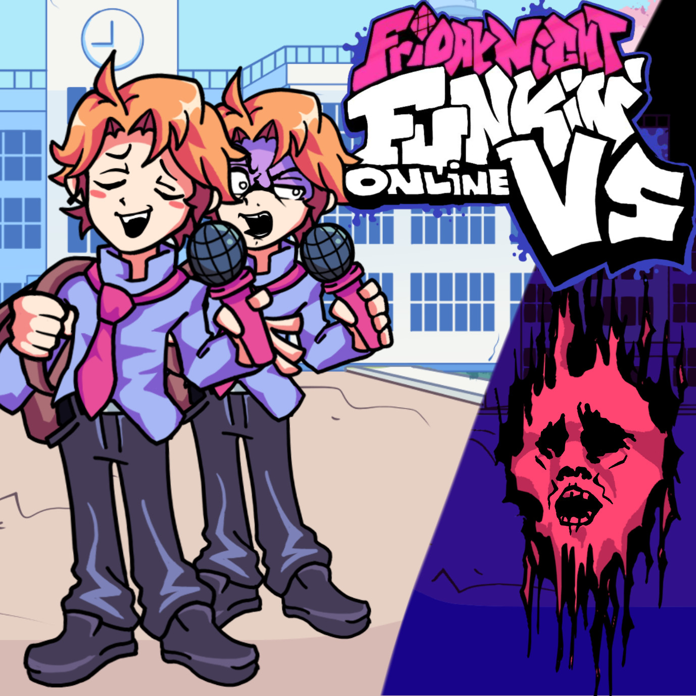 Deluxe Senpai In FNF Online VS. Mod for Friday Night Funkin' | FNF Mods