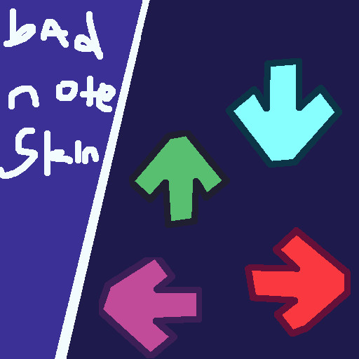 Bad note SKin Mod for Friday Night Funkin' | FNF Mods